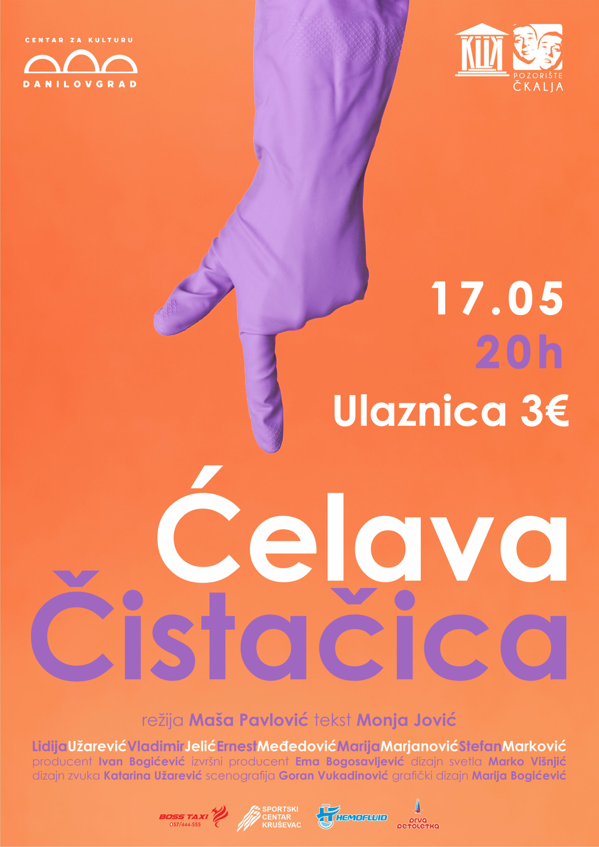 Pozorišna predstava "Ćelava čistačica" - Centar za kulturu Danilovgrad